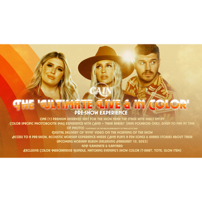 Order for CAIN "Live and In Color" Spring Tour 2023