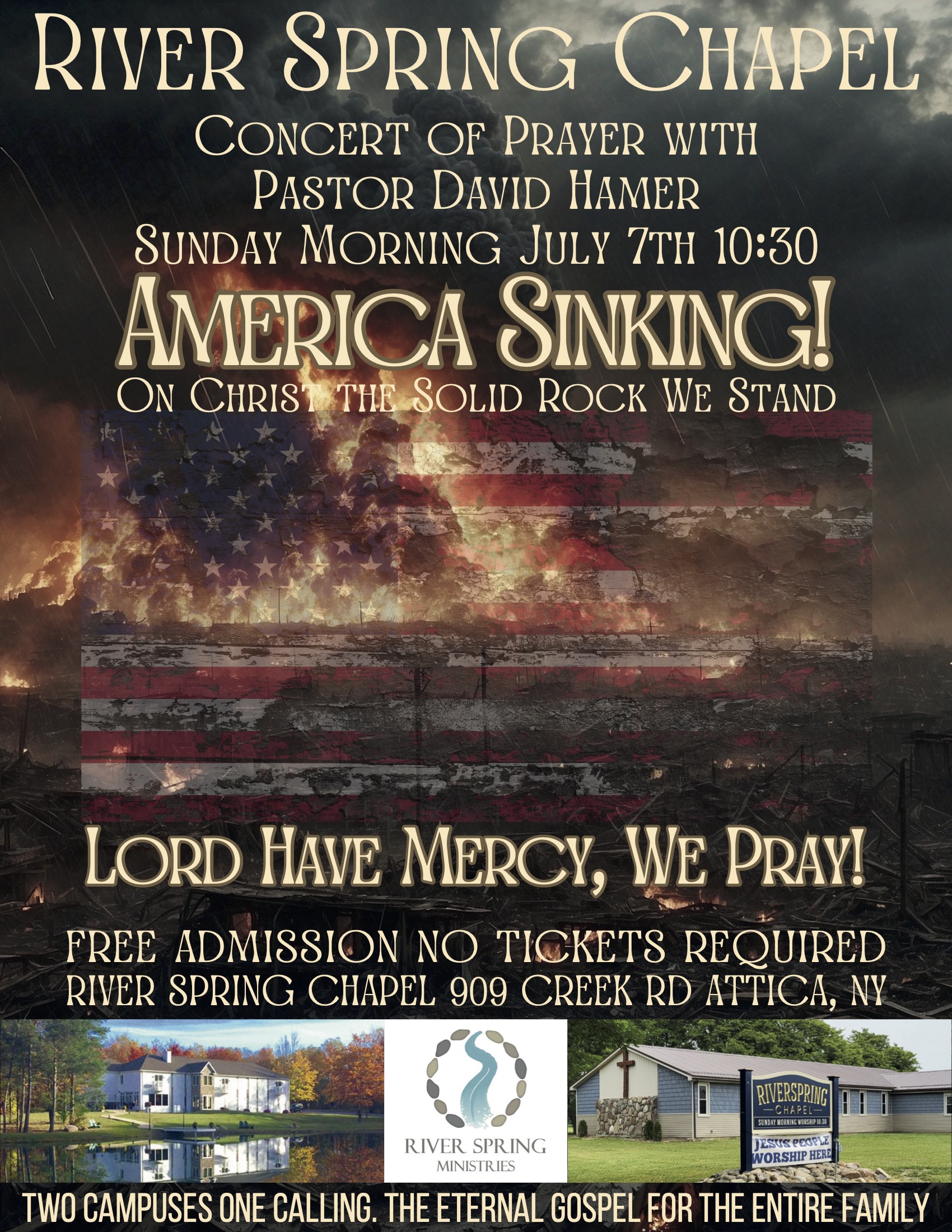 Tickets | Concert of Prayer with Pastor David Hamer in Attica, NY ...