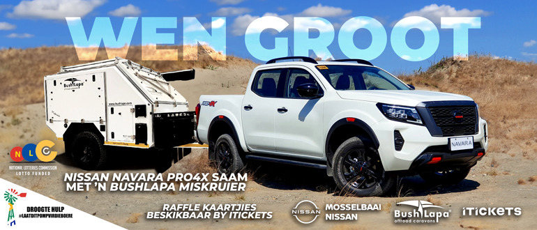 Order for Droogtehulp Nissan Navara PRO-4X en BushLapa Miskruier Raffle