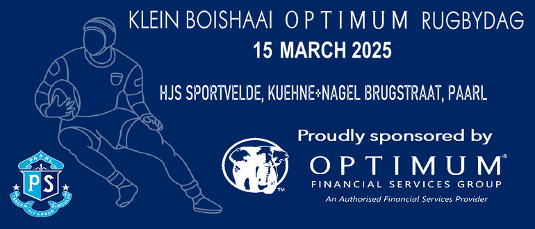 Order for Klein Boishaai Optimum Rugby Day